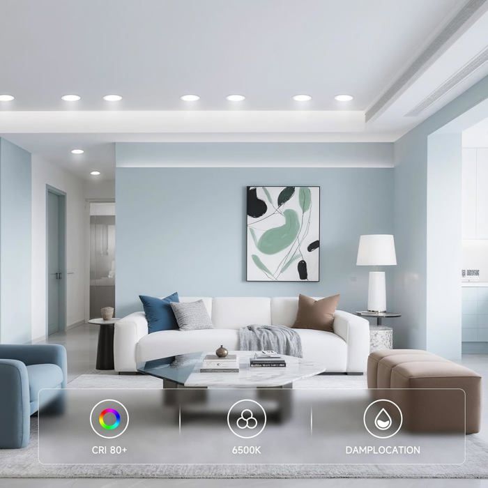 Spot LED Encastrable Spot 9W Novapollo Blanc Froide 6000K Lot de 10 ...