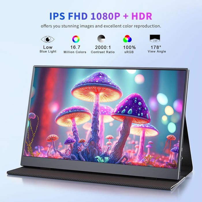 Ecran Portable Ecran Portable 15.6 Pouces Moniteur IPS 1080P FHD Eye ...