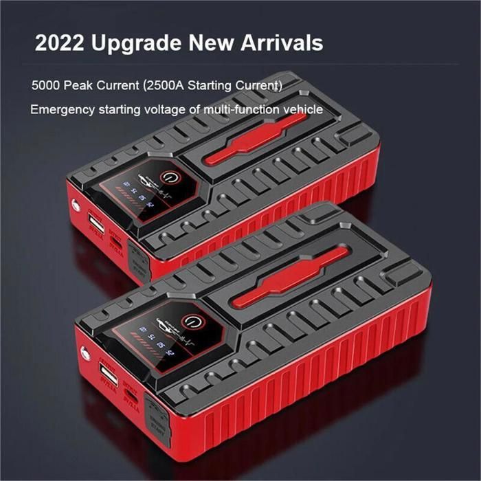Booster Batterie Voiture 5000 A, batterie externe 3 en 1 49800 mAh avec ...