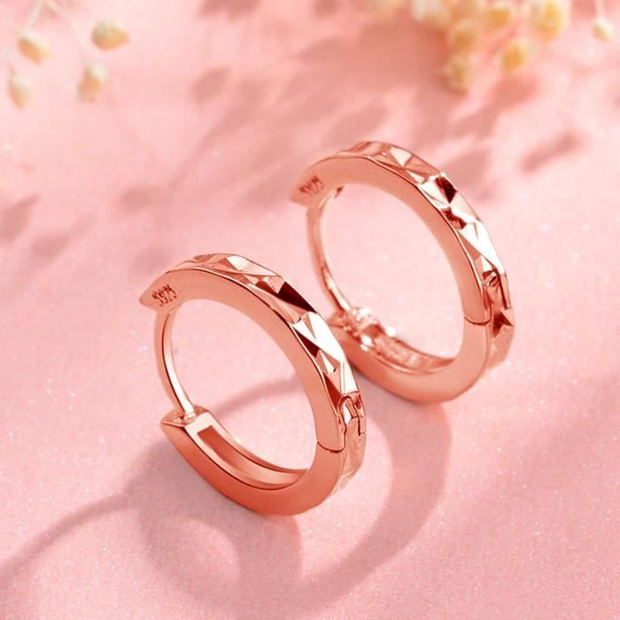 Kamise 3 Paires Petites Créoles Femme Boucles D'Oreilles Argent Fin 925 ...