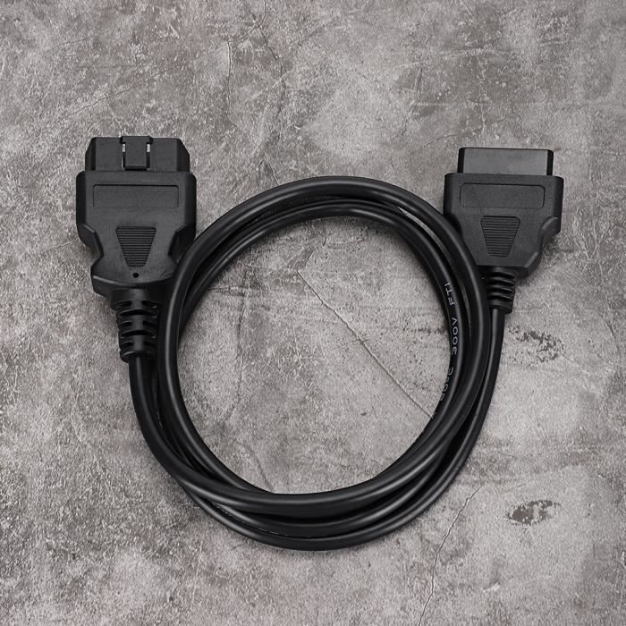 MSA Câble D'Extension Obd2 1.5M/4.9Ft Obd2 16Pin Mâle À Femelle Câble D ...
