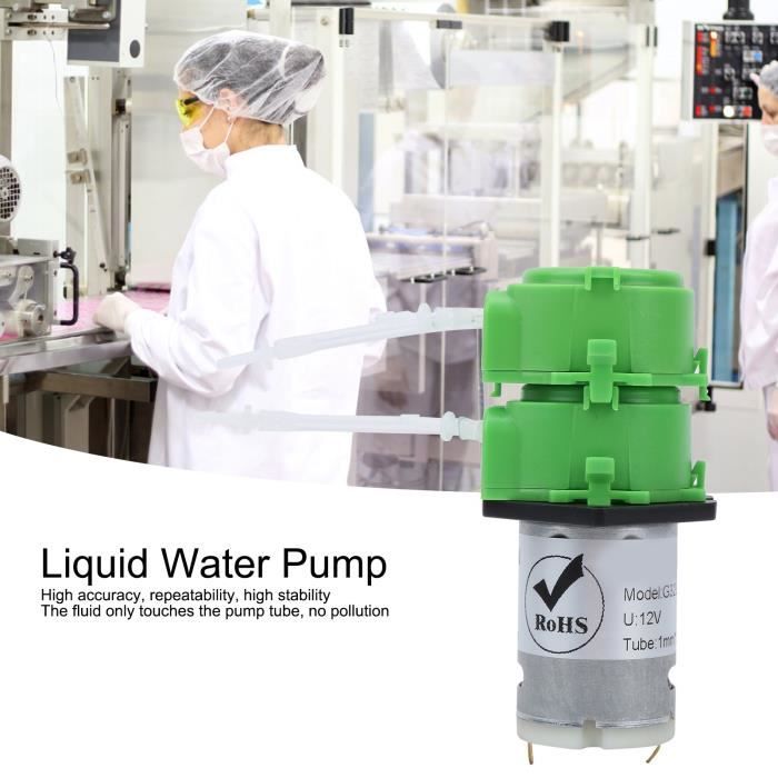 Fdit mini pompe liquide Dosage de la pompe à eau péristaltique à double ...