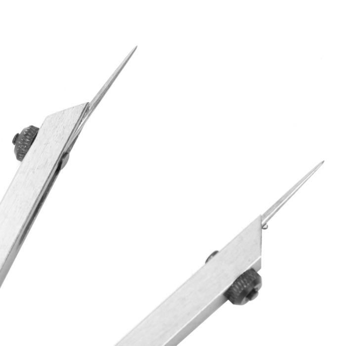 Compas de ligne Boussole à double espacement des aiguilles en acier au ...