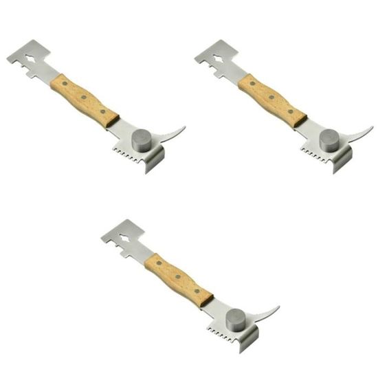 3pcs Multifonctionnel Hive Racloir Outil En Acier Inoxydable ...
