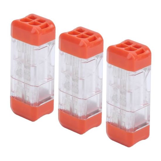 Qiilu Borne de câblage 20pcs Borne à Pince de Bloc de Fil Type de Bout ...