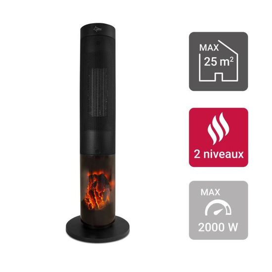 Radiateur Heat PTC 2000 flame - Cdiscount Bricolage