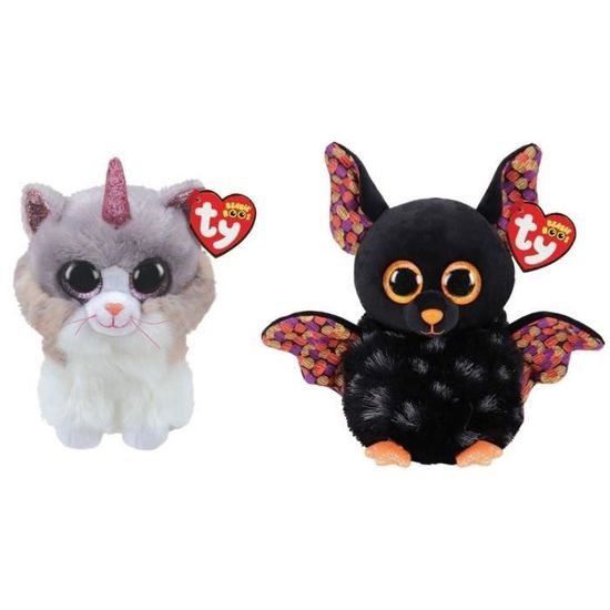 Ty - Peluches - Beanie Boo's - Asher Chat & Raton Chauve-souris d ...