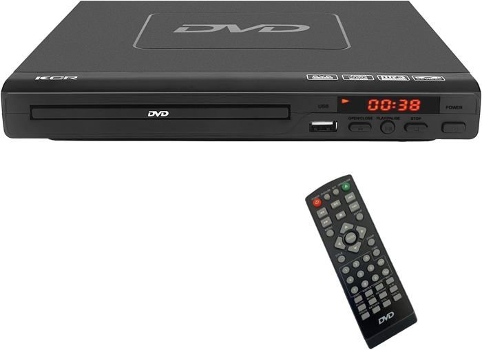 Noir Lecteur DVD , Lecteur DVD multizone, Prise en Charge du Port vidéo ...