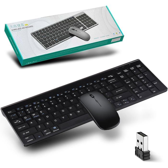 Ensembles Clavier Souris Sans Fil 2.4Ghz & Bluetooth,Clavier Et Souris ...