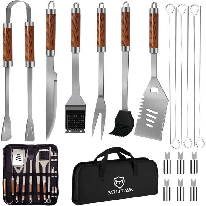 Kit barbecue professionnel - FEBEST - 19 pièces - Acier inoxydable ...