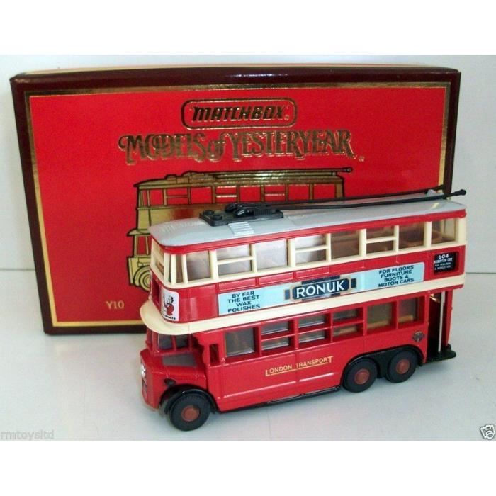 MATCHBOX - Y10 1931 AEC TROLLEYBUS 'DIDDLER' - Cdiscount Jeux - Jouets