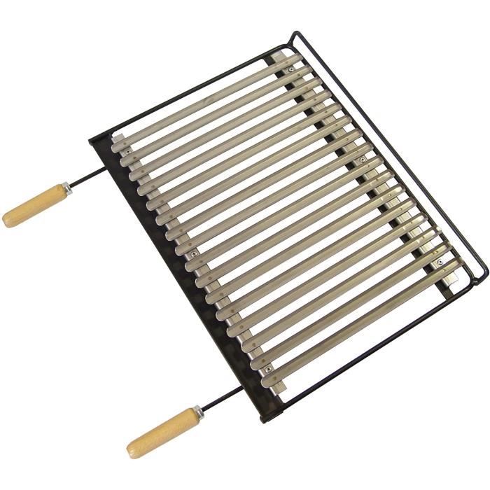 71663 – Grille en INOX pour Barbecue, 58 x 40 cm, Couleur Noir A115 ...