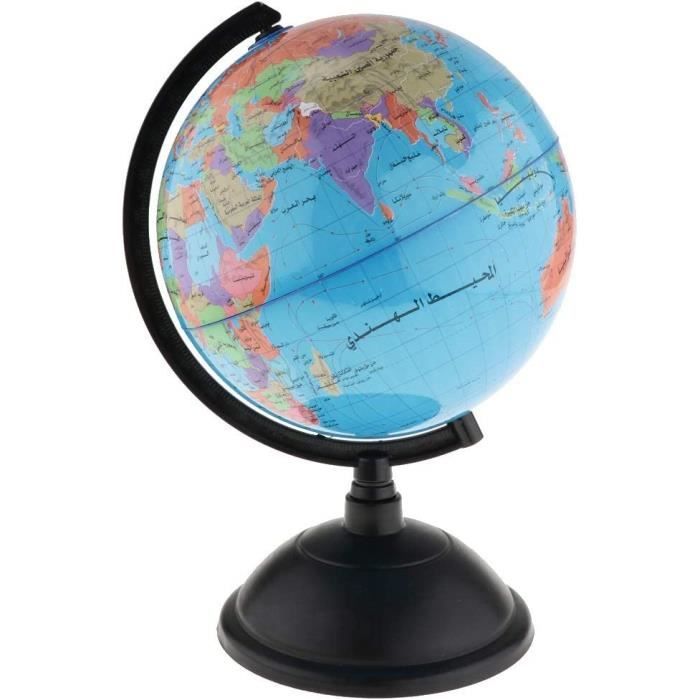 Wsf-Map, 1Pc Globe Arabe Carte Du Monde Atlas Sphère Terre Habitants ...