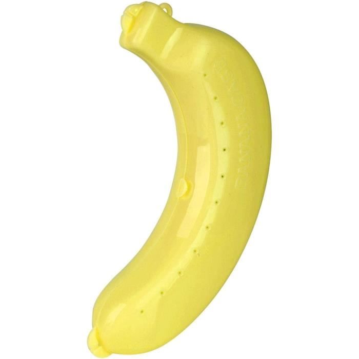 Boîte à bananes Fun - Jaune - Boîte de rangement pour fruits ...