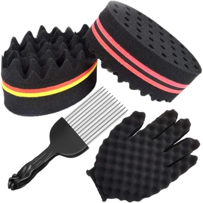 Twist Curl Eponge,Double Side Deux En Un Twist Magic Hair Éponge, 4 ...