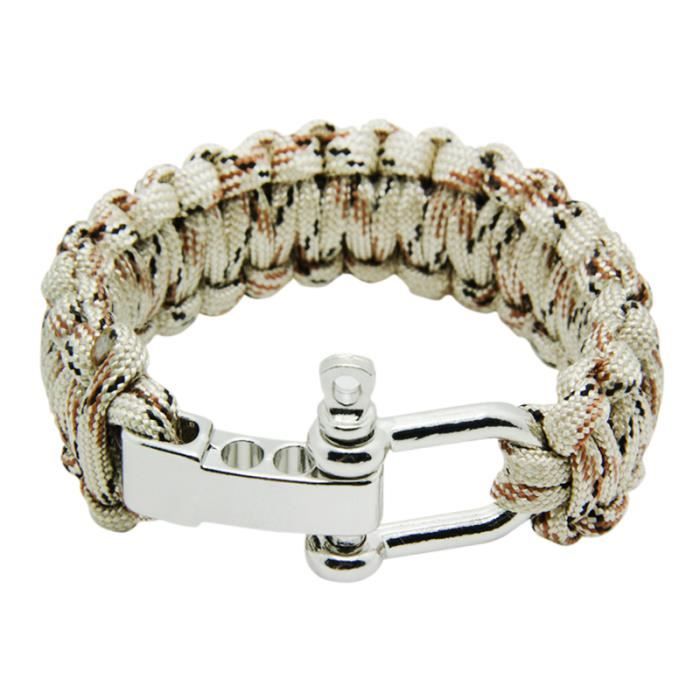 La survie de plein air réglable fort paracord bracelet - Achat / Vente ...