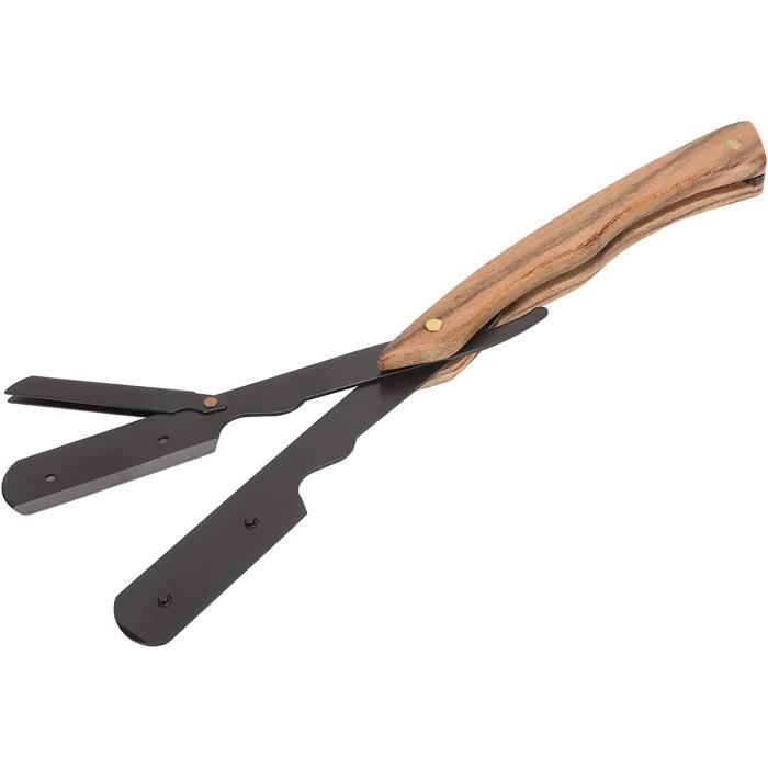 Porte-Lame de Barbe de Rasoir à Bord Droit, Support de Lame de Cheveux ...