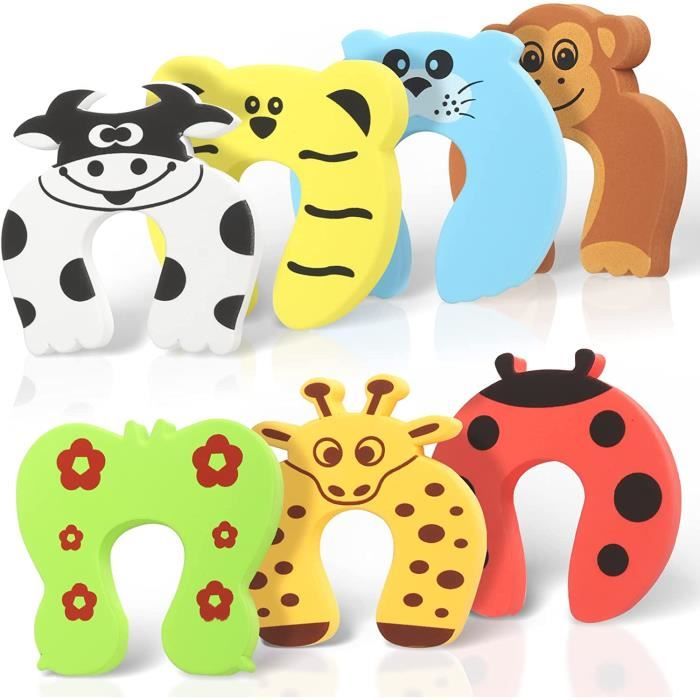 Stop-porte Mousse, Enfant Bébé Sécurité Protection 7 pcs, Bloque Porte ...
