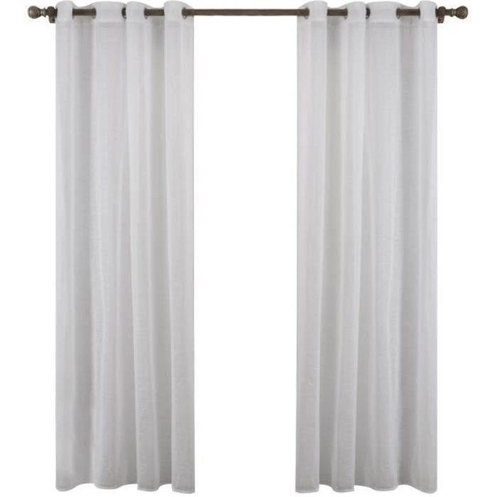 Voilage rideau 140 * 220cm - fenêtre porte rideaux cantonnières pure ...
