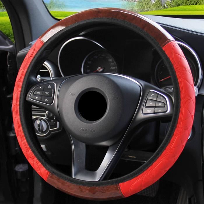 Housse de volant de voiture en bois - Autrement - Mars NestMahLeather ...