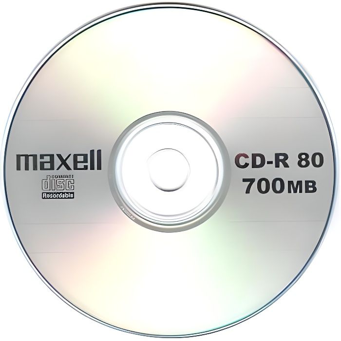 10 X CD-R 80 Min / 700 Mo Maxell 52x cd vierge NEUF QALI PRO ...
