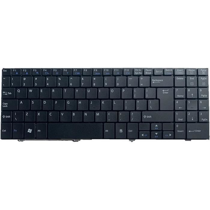 Clavier D'Ordinateur Portable Noir Anglais Américain Pour Ordinateur ...