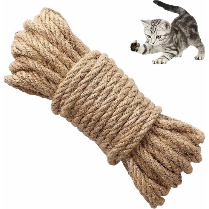 Corde En Sisal Pour Arbre À Chat De 20M, 6Mm Corde En Sisal Naturel ...