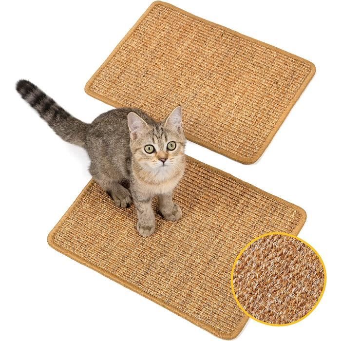 Conlun Tapis Griffoir pour Chat Mural,Grattoir Chat en Sisal Naturel ...