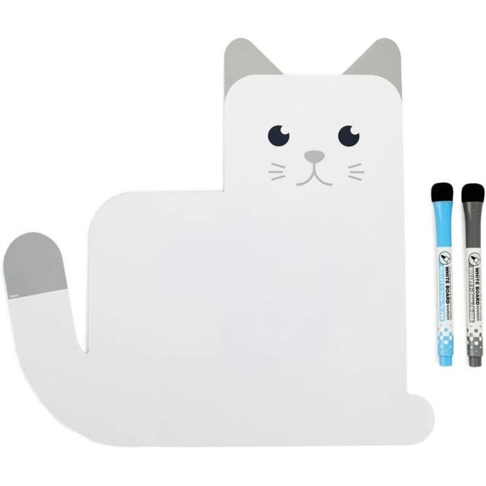 Balvi Tableau frigo magnétique Meow! Couleur Blanc Tableau de ...