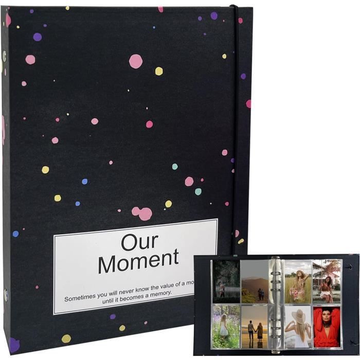 Album photo de 7,6 cm avec 30 pages intérieures A5, porte-cartes photo ...