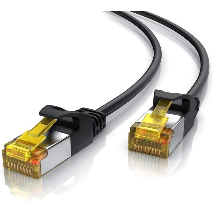 Câble réseau fin Cat 7 fin 3M de 4 mm de diamètre, câble de ...