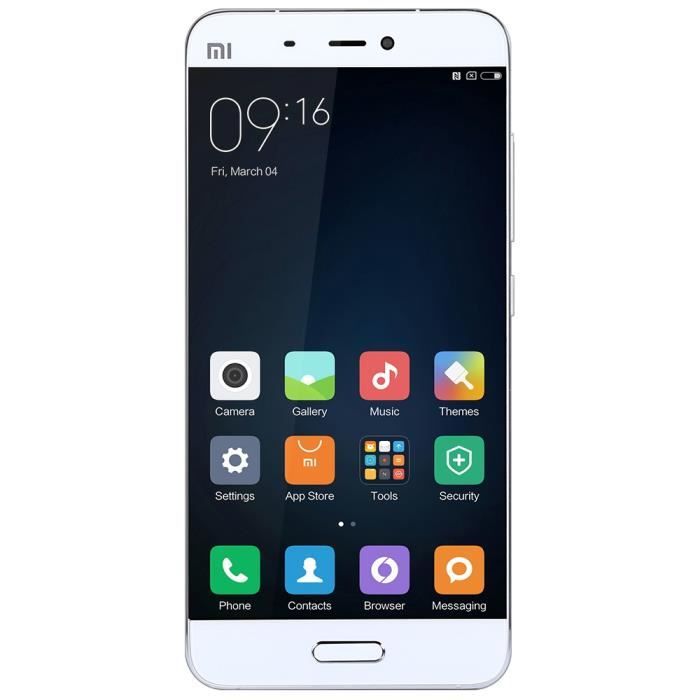 Smartphone Xiaomi Mi5 Type-C MIUI7 4G 5.15″3GB RAM 32GB ROM Blanc - Cdiscount Téléphonie
