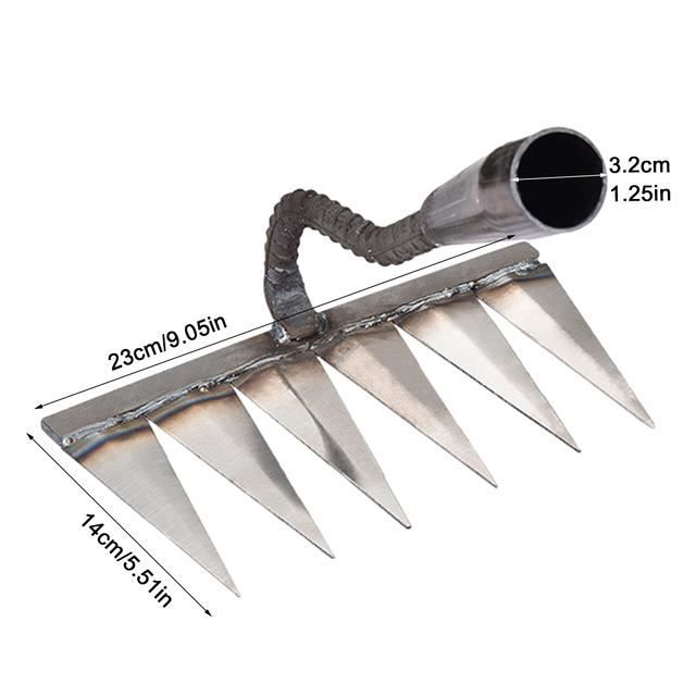 PELLE,6 tooth-Espagne--Râteau à houe de désherbage, outil agricole ...