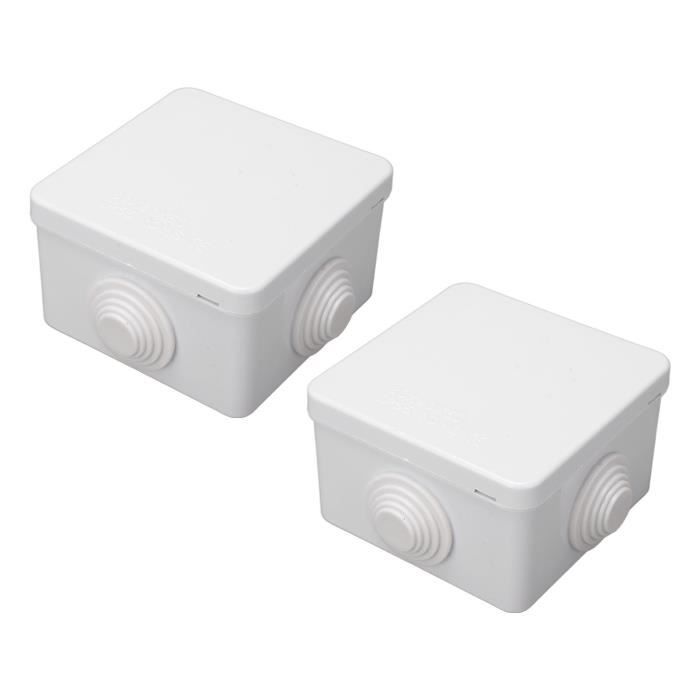 Botier de jonction étanche IP55 en plastique ABS avec bouchon en ...