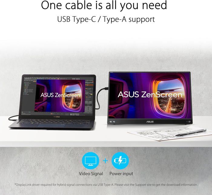 Zenscreen Mb16Acv-Ecran Pc Portable 15.6In Fhd-Télétravail Ou Gaming ...