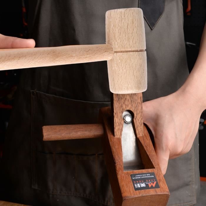 Maillet en bois - MXZZAND - Hêtre massif - Tête ronde - Outil de ...