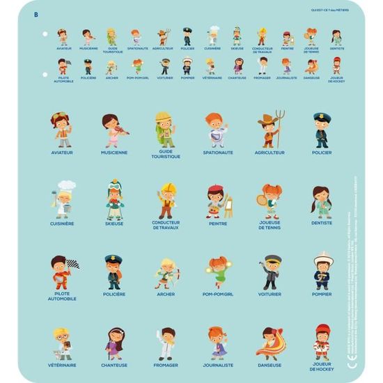 QUI EST-CE ? - Devine les Métiers - Version française - Jeu de ...