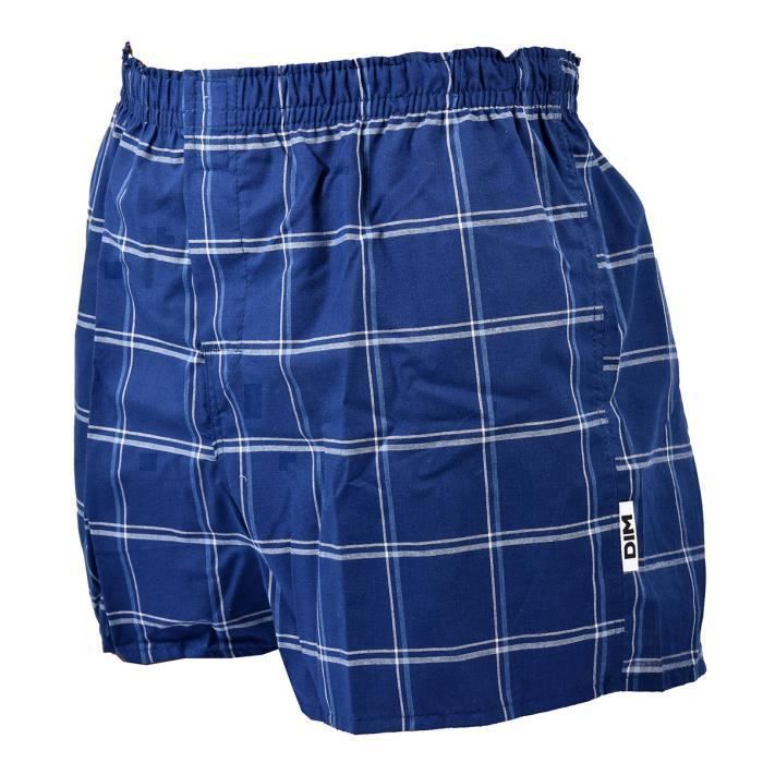 Caleçon Homme en Coton DIM COLLECTION Pack de 2 Caleçons D031 BLEU Pack ...