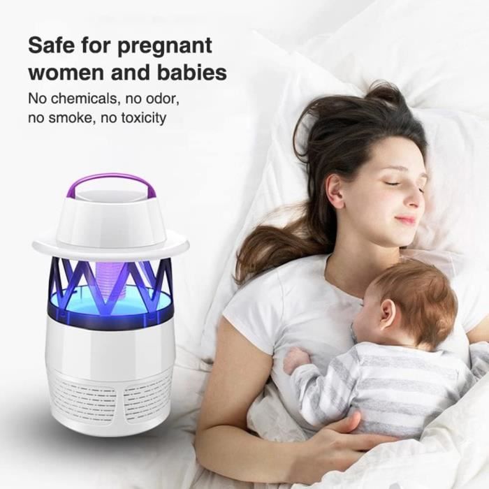 Tue Mouche Electrique Avec Ventilateur D'Aspiration Puissant, Lampe ...