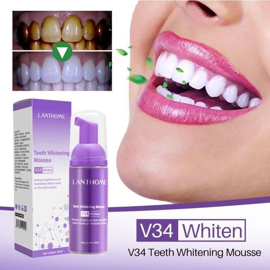 LANTHOME V34 soins dentaires mousse rinceuse buccale nettoyant haleine ...