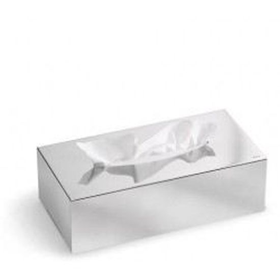 Boîte à kleenex - BLOMUS - Nexio - Inox poli chromé - 24 cm x 12 cm x ...