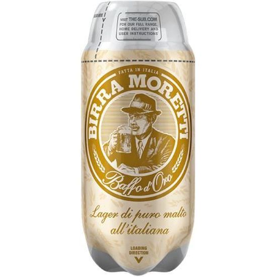 Les5CAVES - Birra Moretti Baffo d'Oro - Fût The SUB Torp 2L - La cave ...