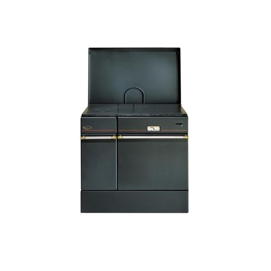 Cuisinière à bois - GODIN - 240163NOIR - 85 cm - Table de cuisson au ...