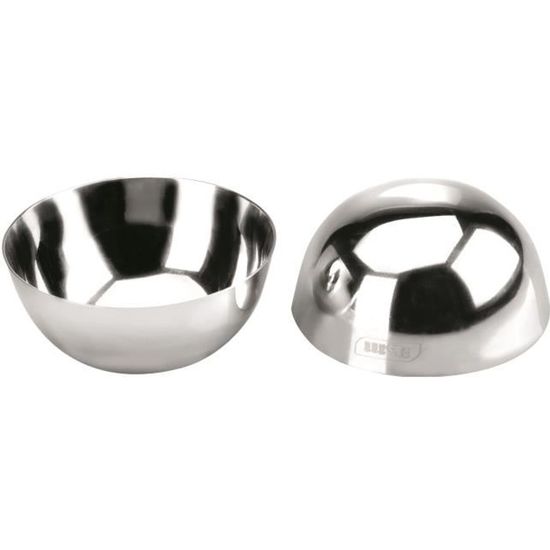 Moule - Inox - Demi sphère - Diamètre 8 cm - Hauteur 4 cm - Passe au ...