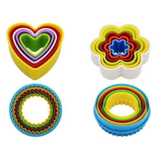 Emporte-pièce plastique Fleur Coeur Rond Moule Patisserie Gateau ...