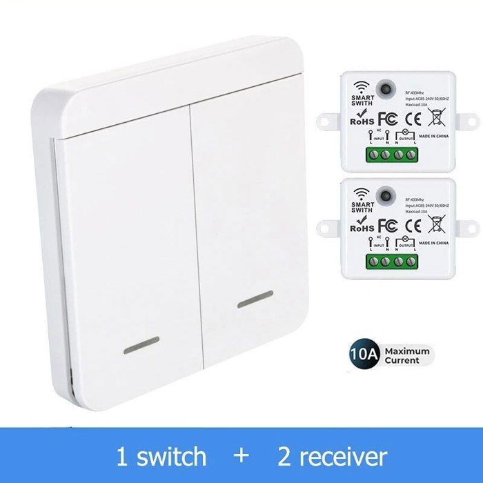 Joli d'éclairage mural intelligent sans fil pour lampe LED,interrupteur ...
