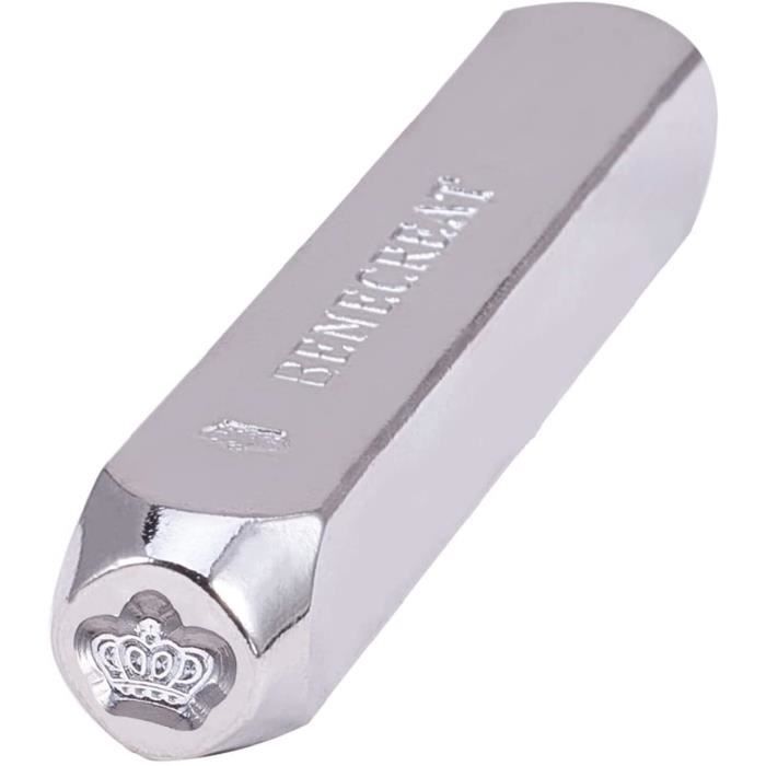 6mm 1-4"Couronne Design Stamps Outil d'estampage Outils en Acier au ...