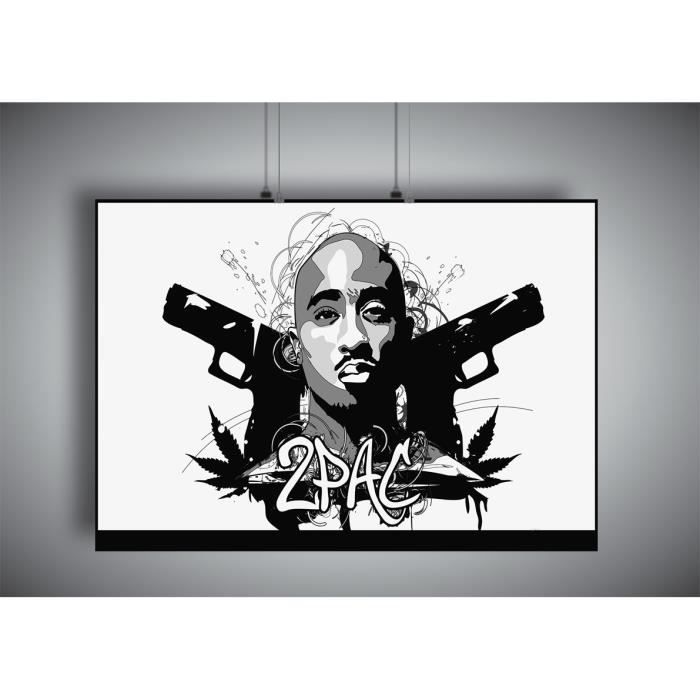 Poster 2PAC REVOLVER LOGO Wall Art - A4 (21x29,7cm) - Cdiscount Maison