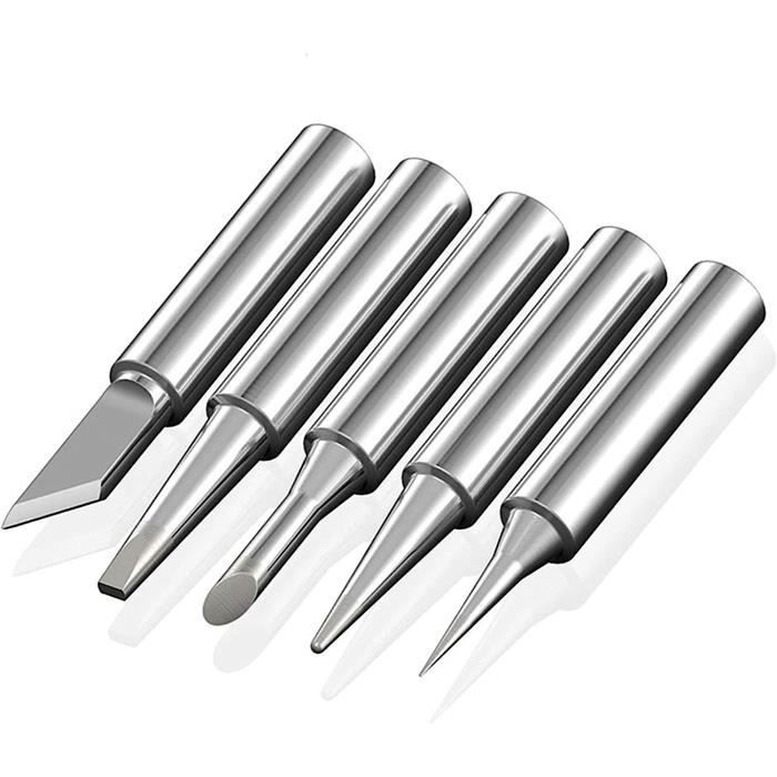 Panne à souder Buse en Fer en métal 5pcs, buse de Soudure 900m-t Argent ...