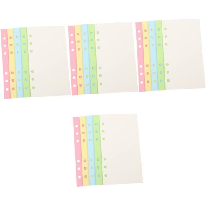 400 Feuilles Trou Pour -Anneau De Remplissage Anneau Journal Papier ...